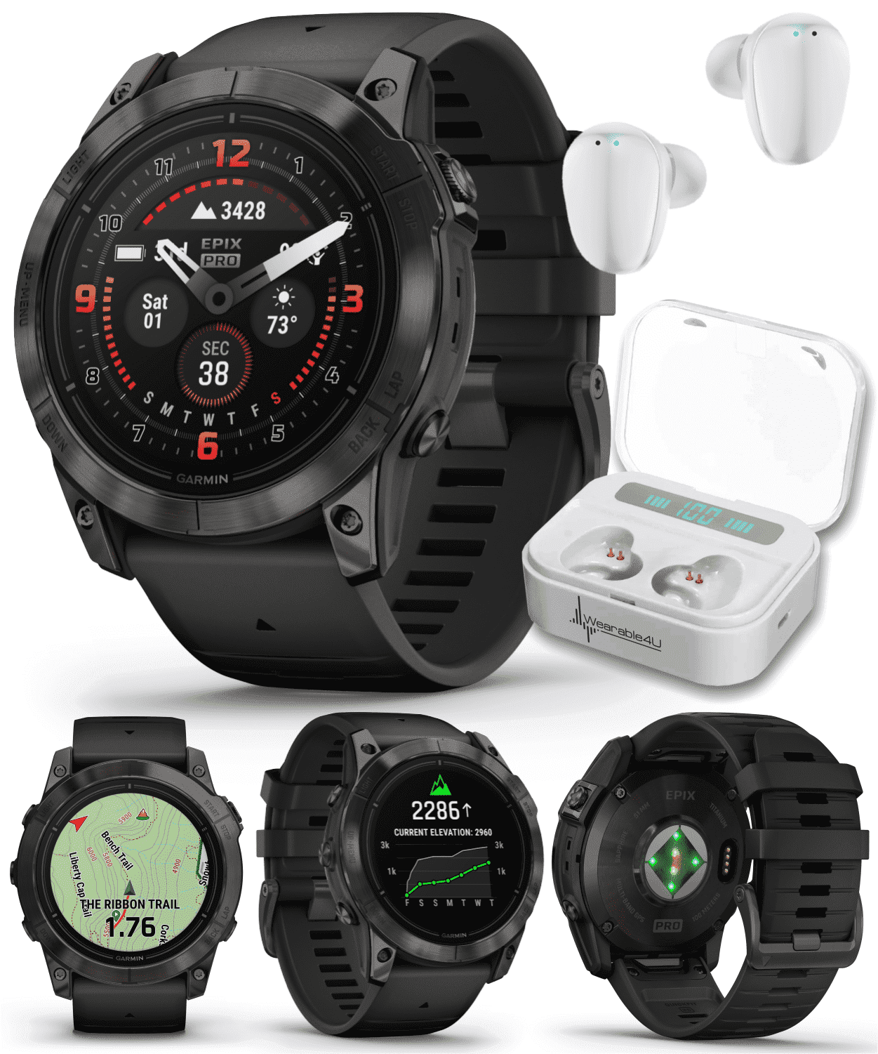 Garmin epix Pro (Gen 2) Sapphire Edition, 51mm, High Performance ...