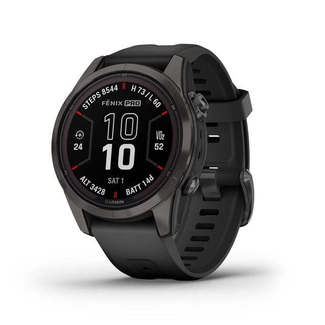 Garmin fēnix 7S Pro Sapphire Solar, GPS Smartwatch with Flashlight ...