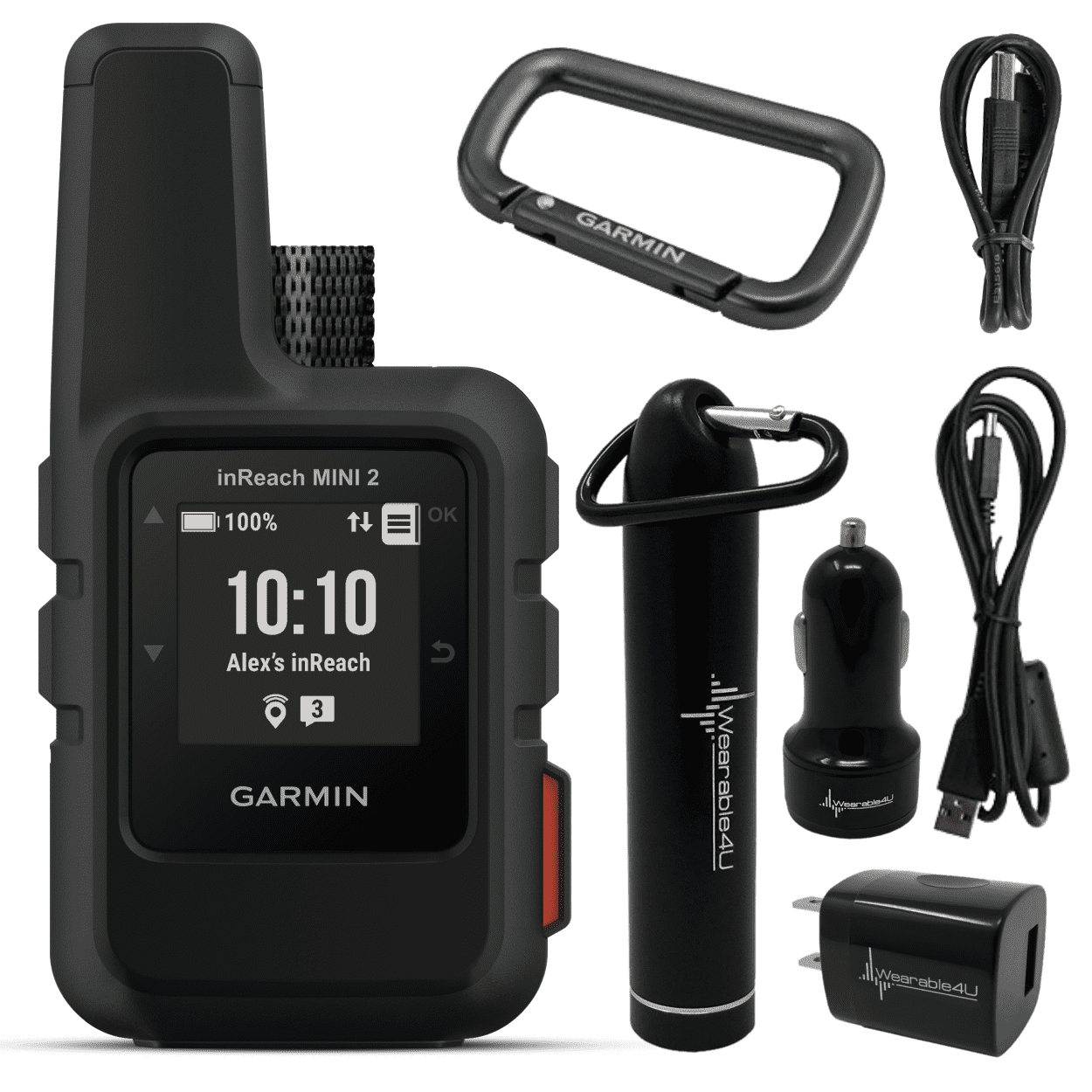 Garmin GPS Handheld inReach Mini 2 Satellite Communicator with Power ...