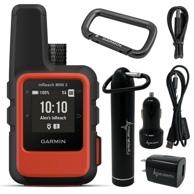 Garmin inReach Mini 2 Satellite Communicator Flame Red Hand-Held with ...