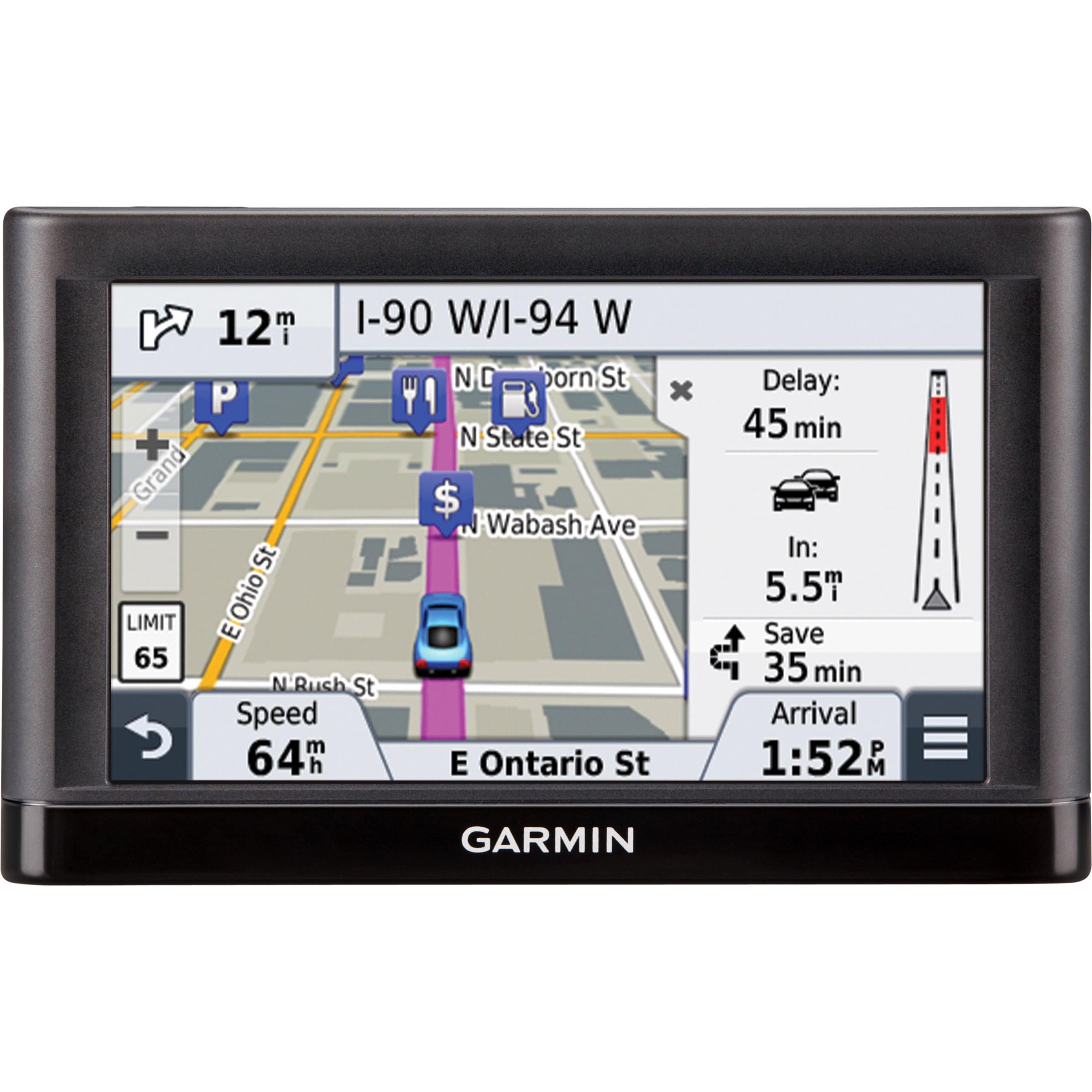 Garmin nuvi 55LMT5" GPS Navigation System with Lifetime Maps and ...