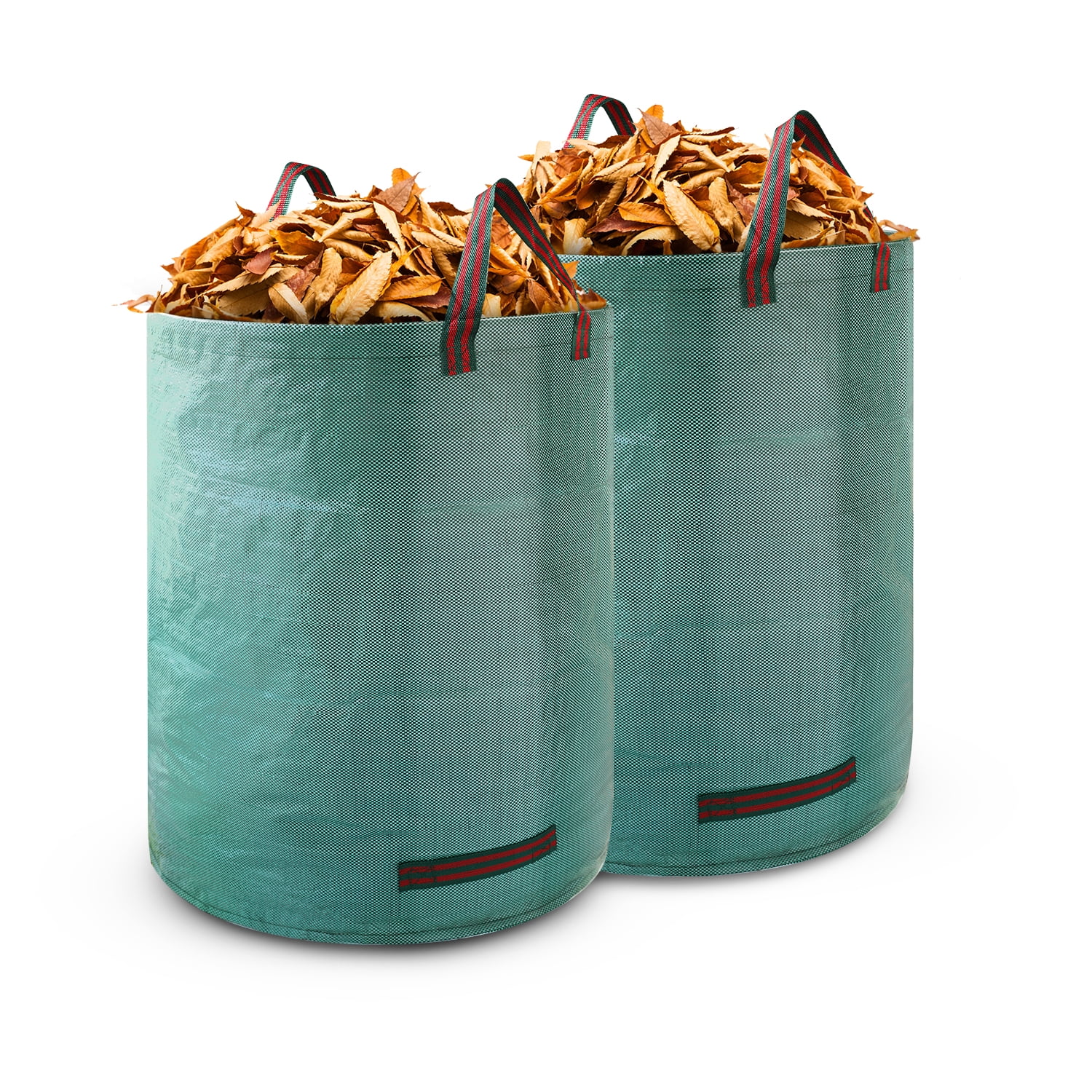 Garnen 132 Gallon Heavy Duty Reusable Garden Waste Bags, Collapsible ...