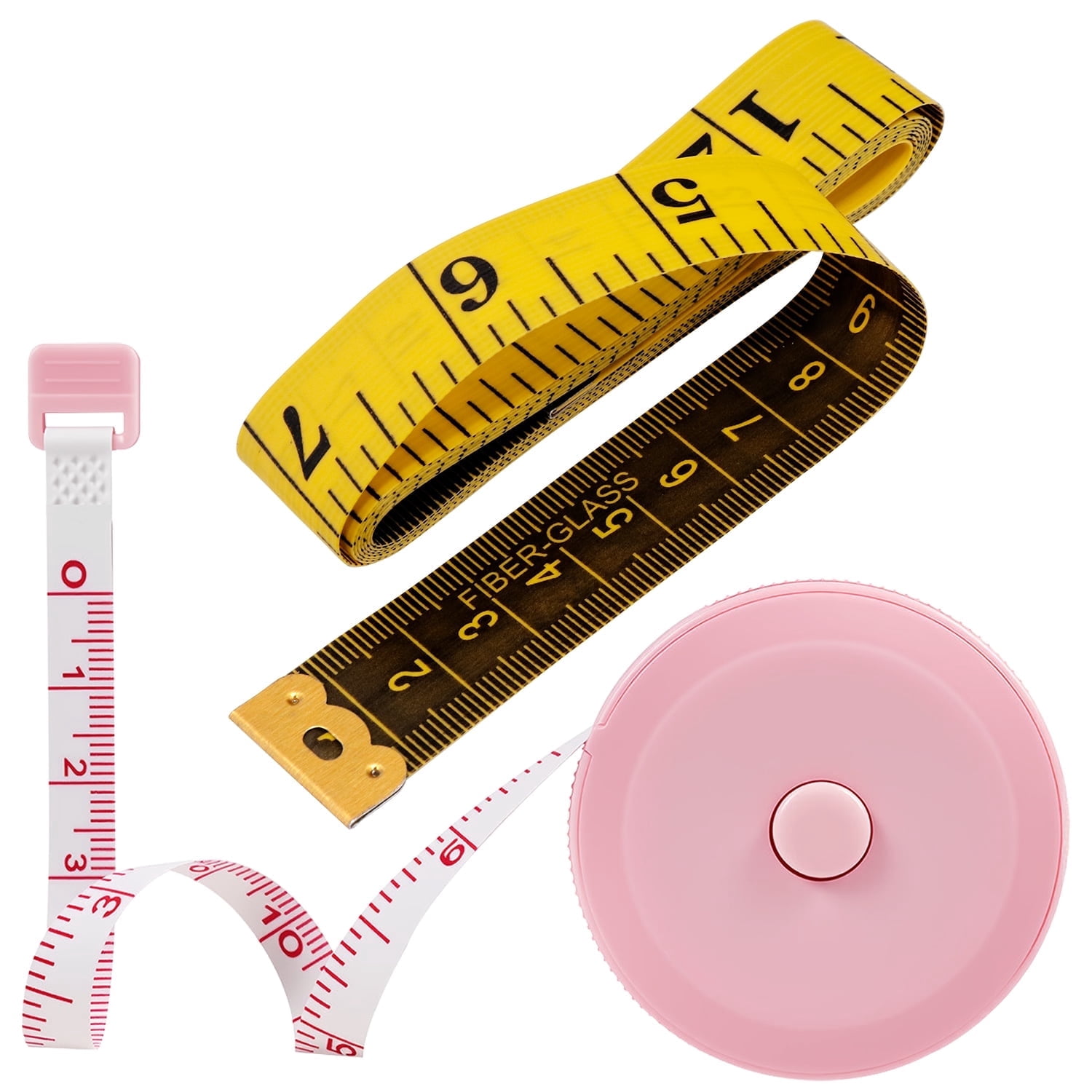 Garnen 2x Body Measuring Tape Body Tape Measure, 60" Flexible ...