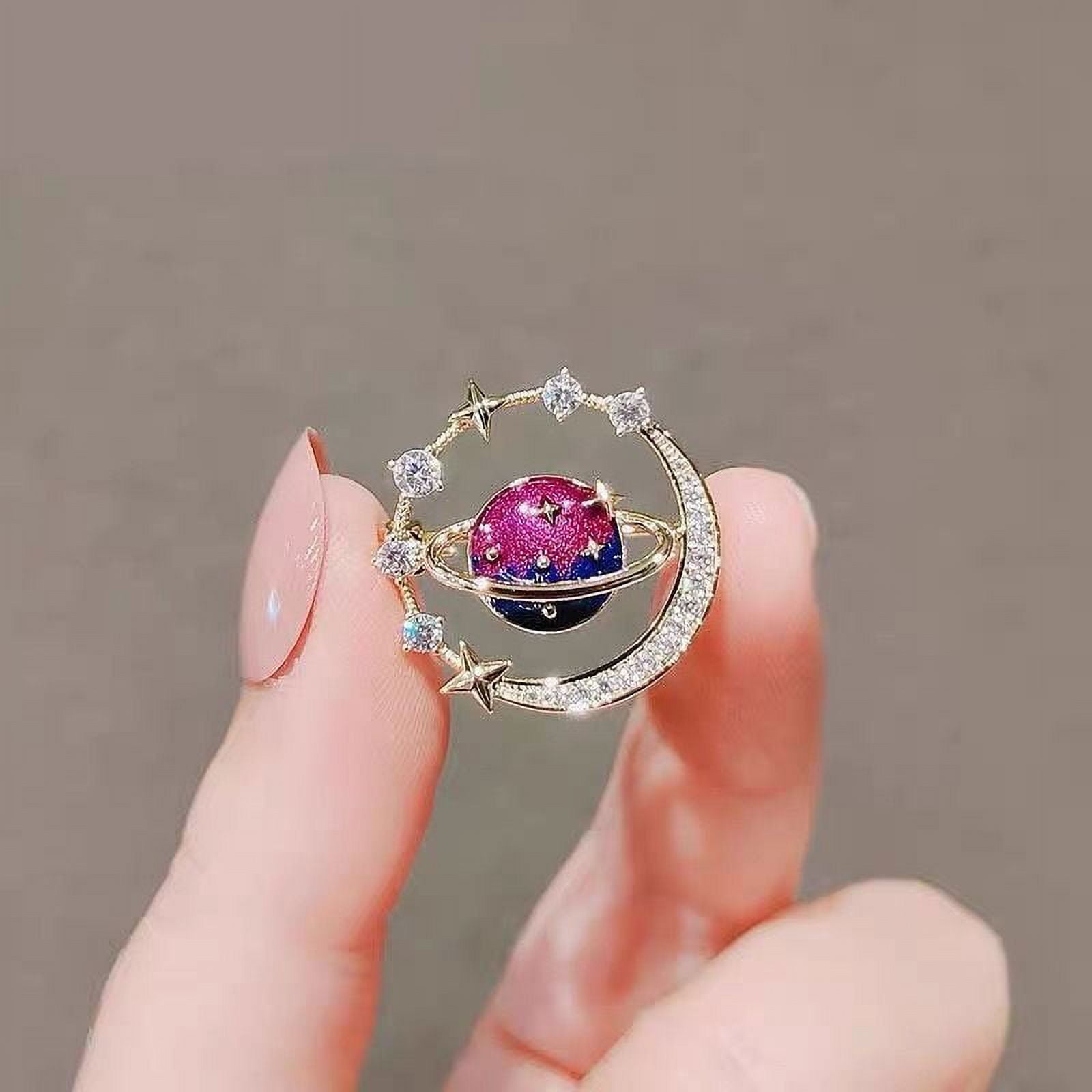 Garnet Blue Starry Anti-stray Pin Chest Brooch Fixed Accessories ...