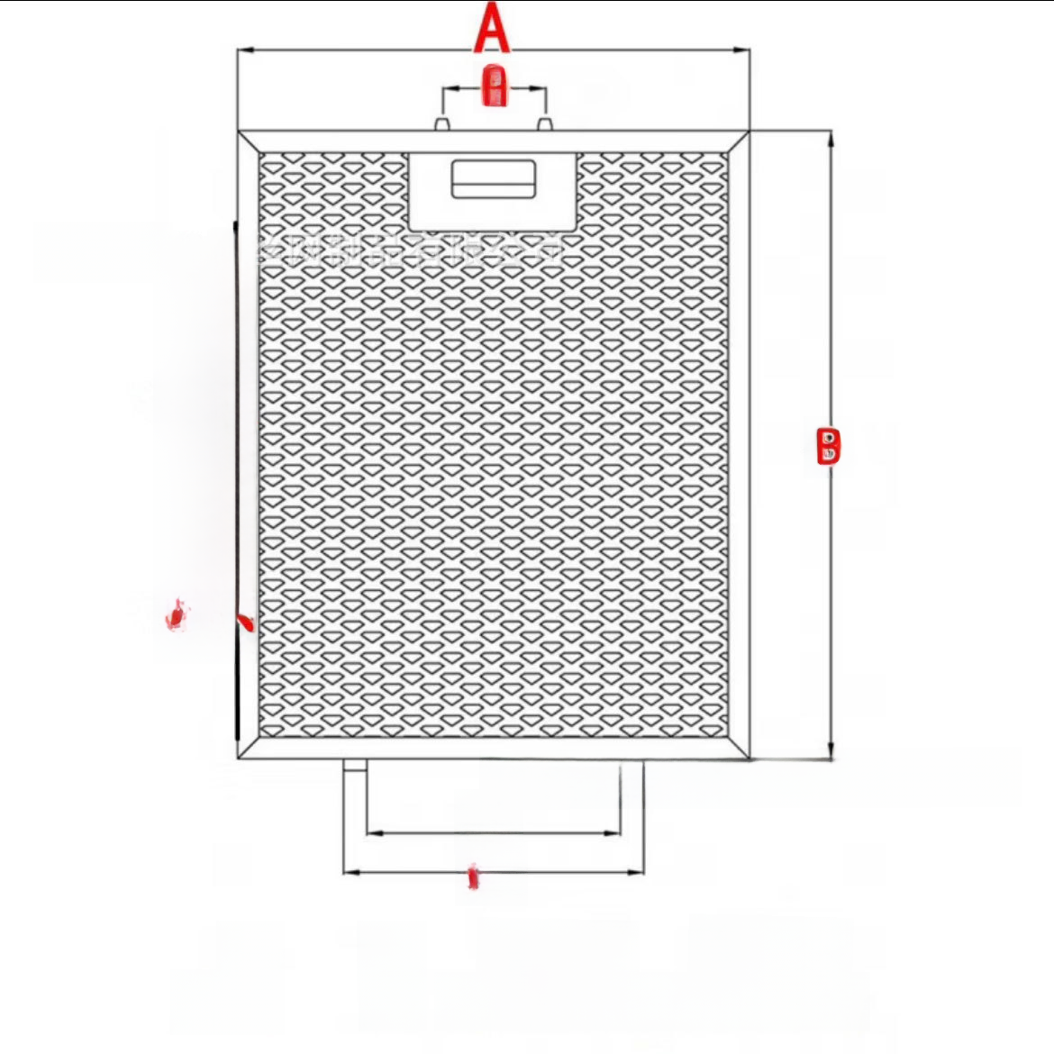 Garnet Kitchen ventilating fan grease and smoke separating screen ...