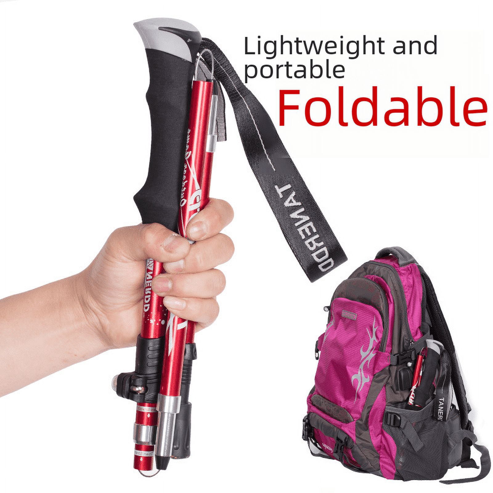 Garnet Mountaineering staff aluminum alloy folding ultra-light short ...