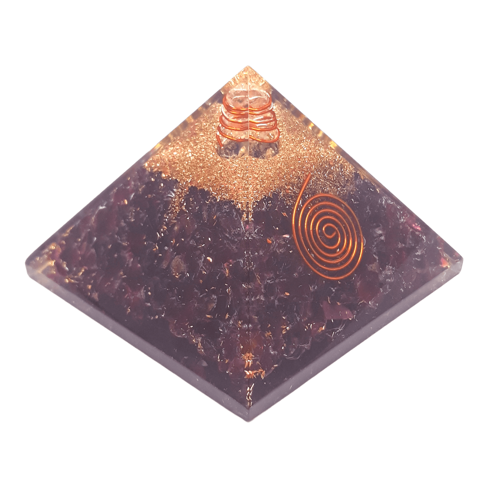 Garnet Orgone Pyramid Energy Generator | For Success, Protection ...