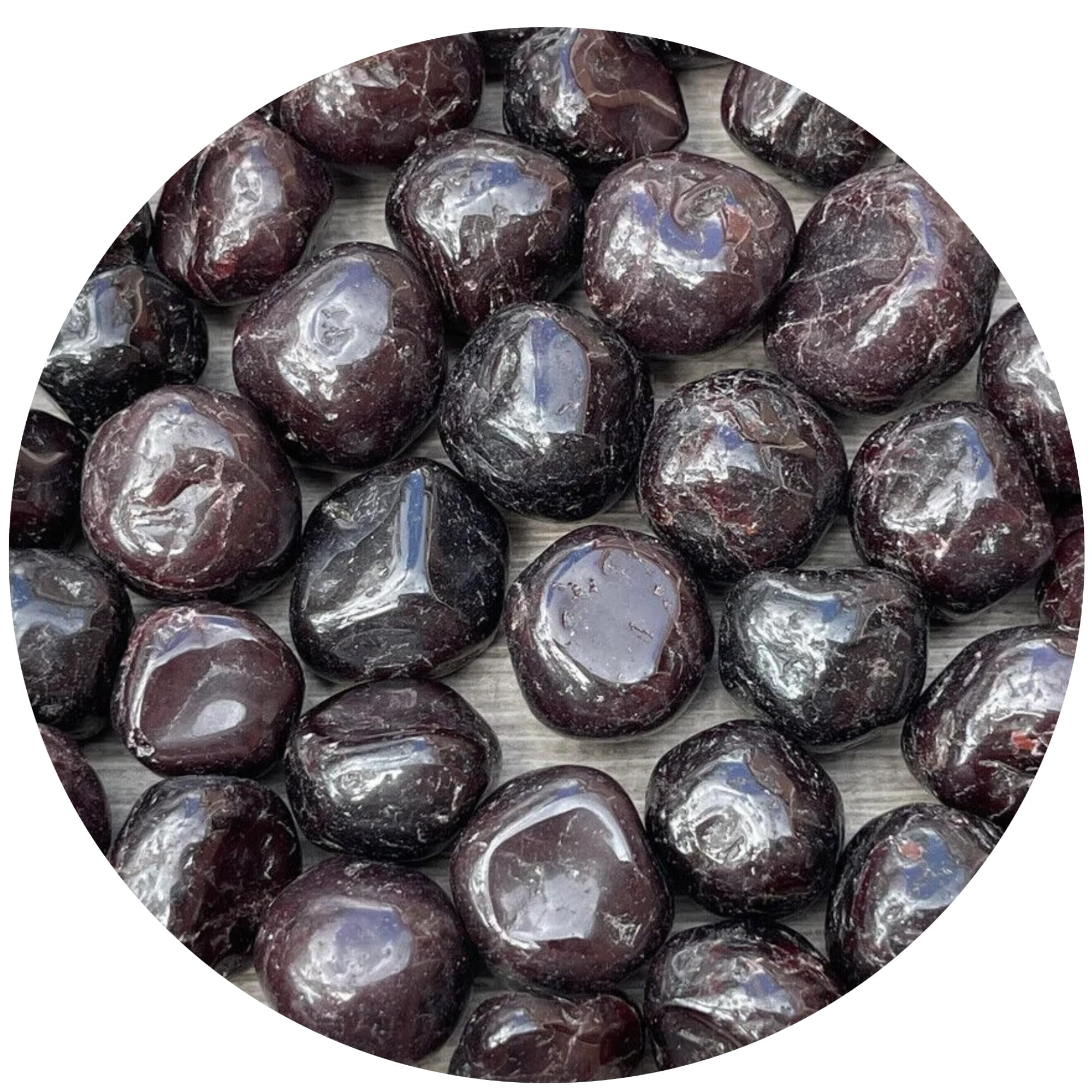 Garnet Tumbled Stones, Polished Garnet Gemstone, Garnet Healing ...