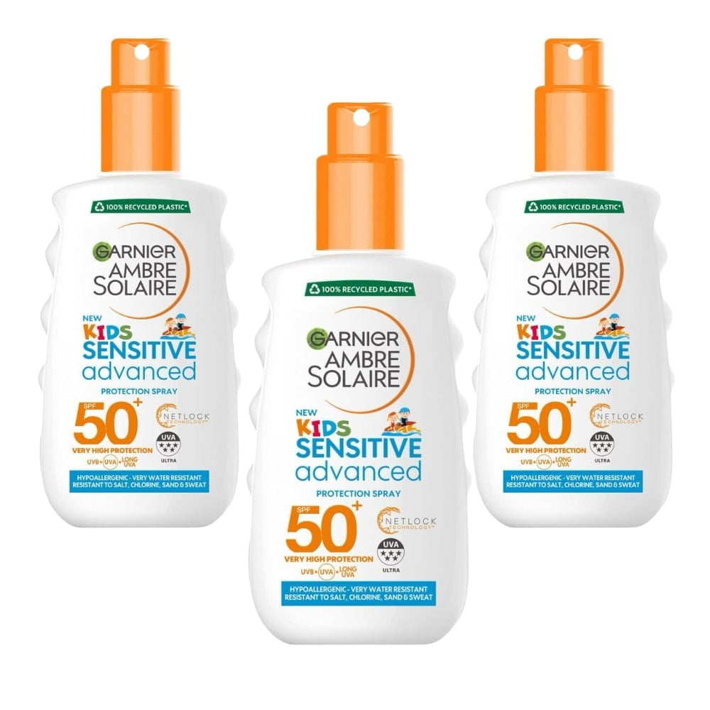 Garnier Ambre Solaire Kids Sensitive Advanced Sun Cream Spray SPF50 ...
