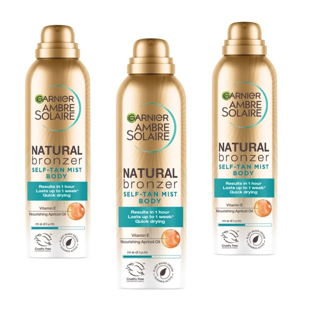 Garnier Ambre Solaire Natural Bronzer Self-tan Mist Body Spray , Medium ...