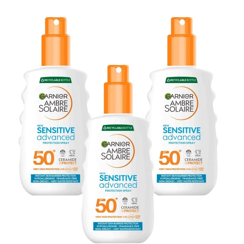 Garnier Ambre Solaire SPF 50+ Sensitive Advanced Sun Spray 150 ml / 5 ...