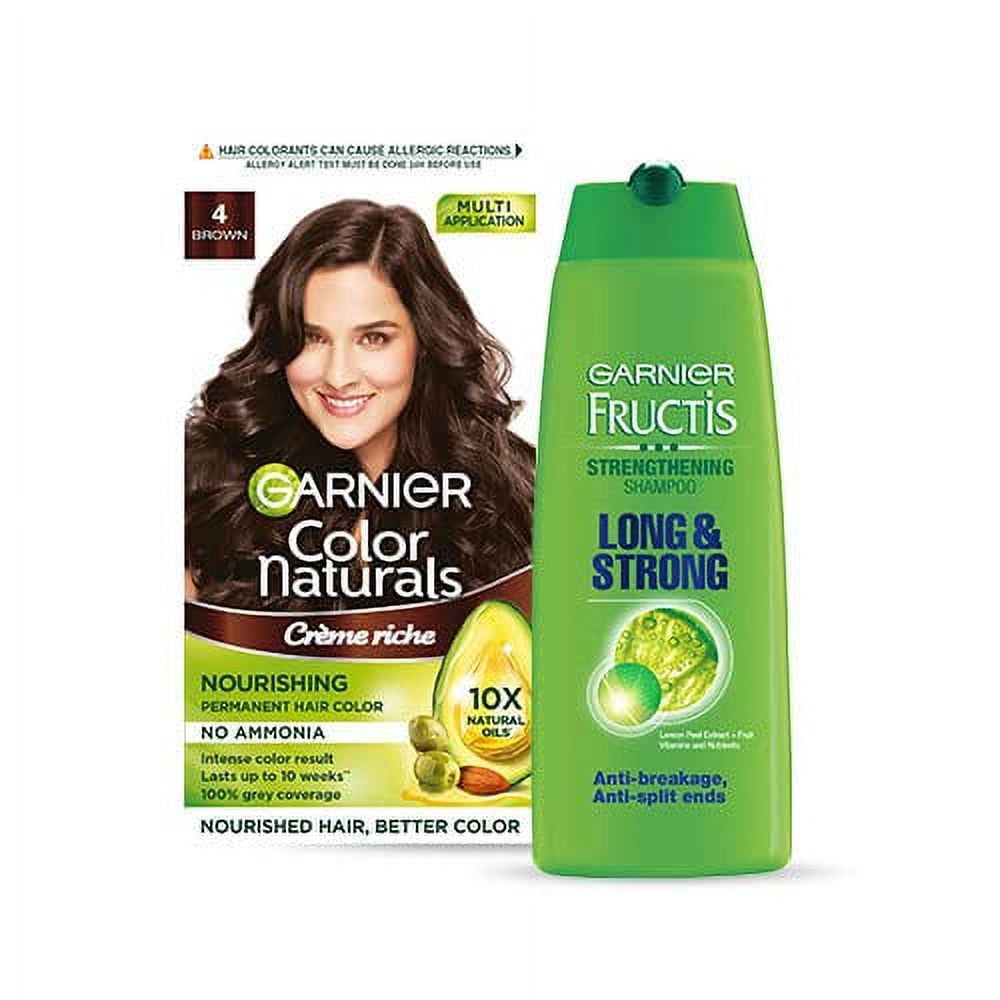 Garnier Color Naturals No Ammonia Permanent Hair Color Shade 4 - Brown ...