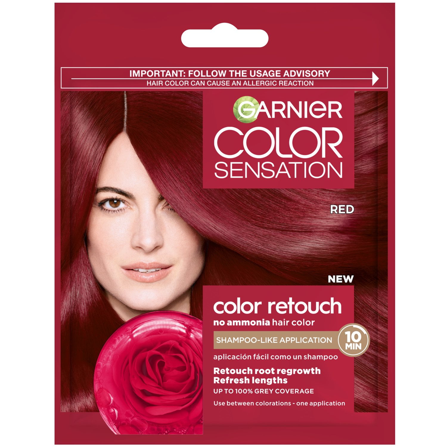 Garnier Color Sensation Garnier Color Retouch Permanent Hair Color, Red ...