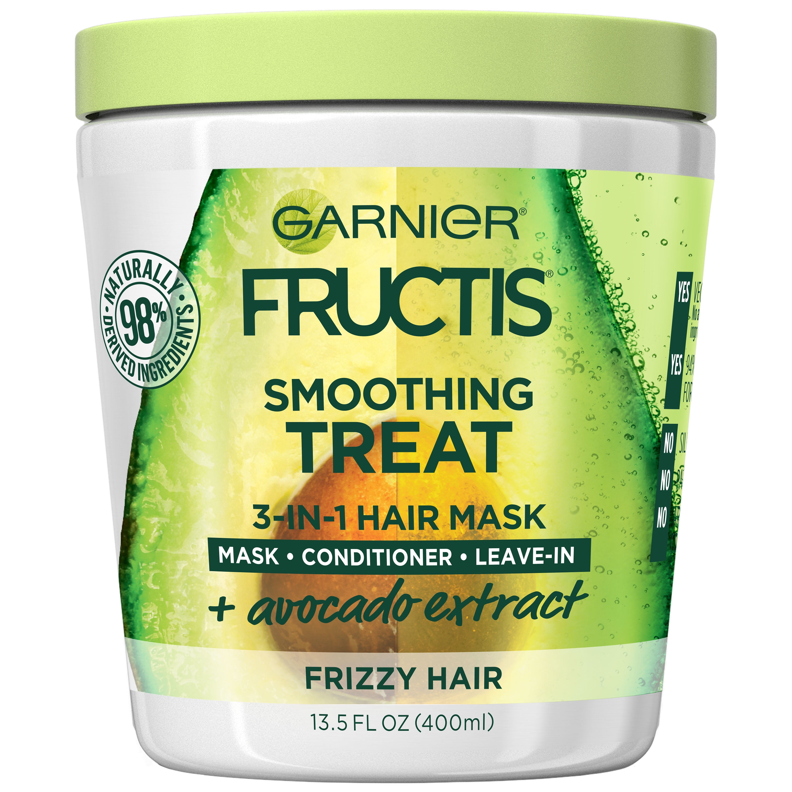 Garnier Fructis 1 Minute Hair Mask with Avocado, 13.5 fl oz - 2 Pack ...