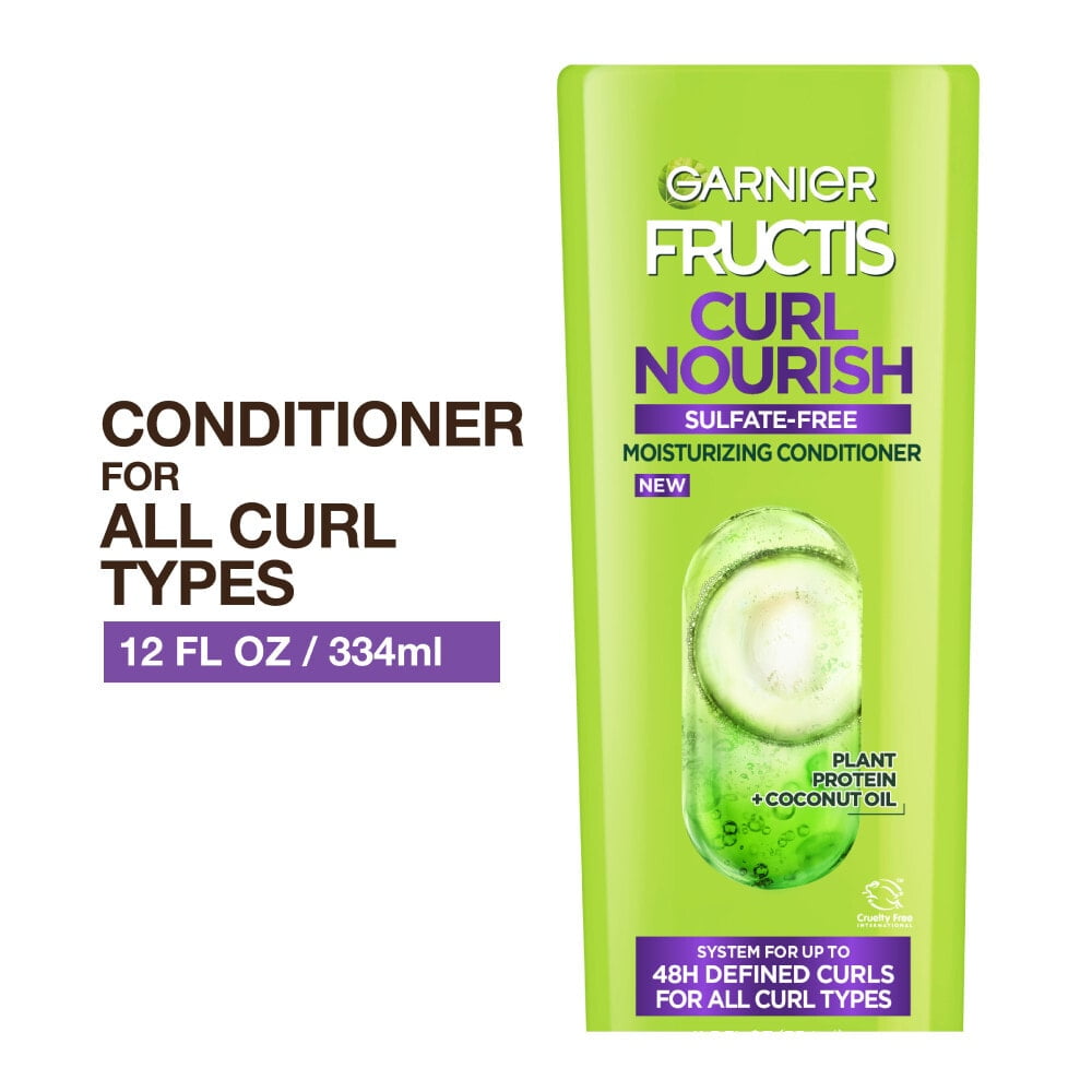 Garnier Fructis Curl Nourish Moisturizing Conditioner Sulfate Free for ...