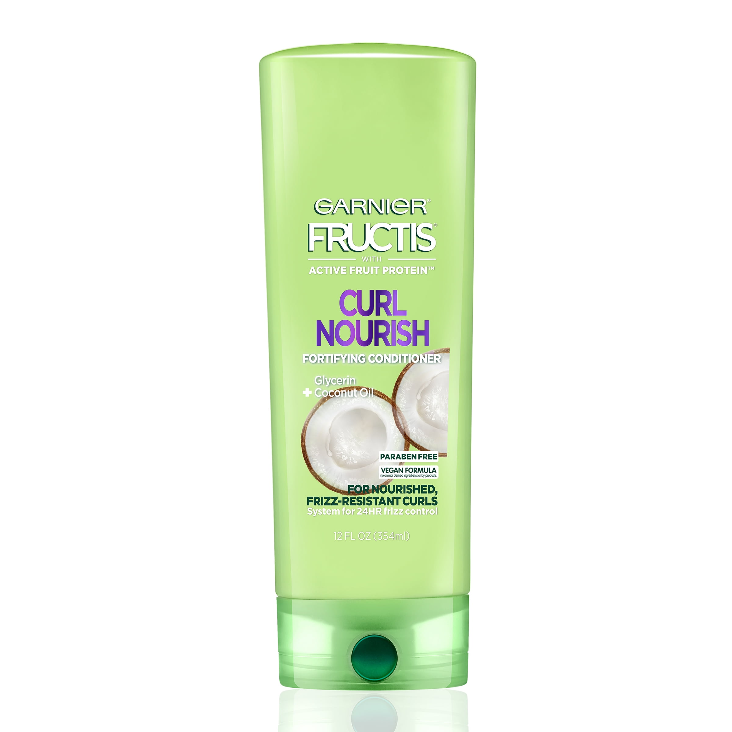 Garnier Fructis Curl Nourish Moisturizing Conditioner with Coconut Oil ...
