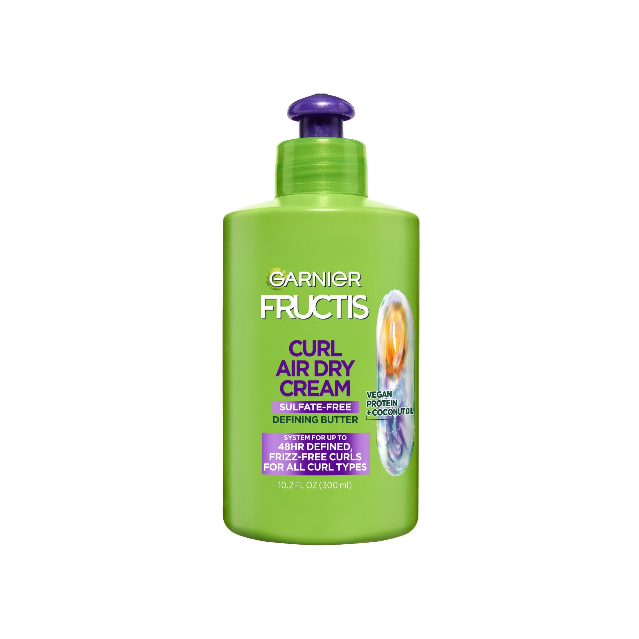 Garnier Fructis Curl Nourishing Leave in Treatment, Glycerin Coconut ...