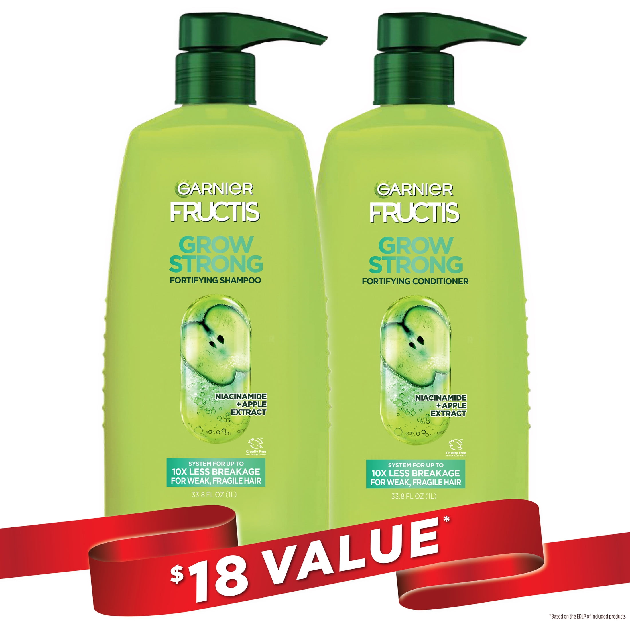 Garnier Fructis Fortifying Shampoo, Conditioner, Adults, All Hair Types ...