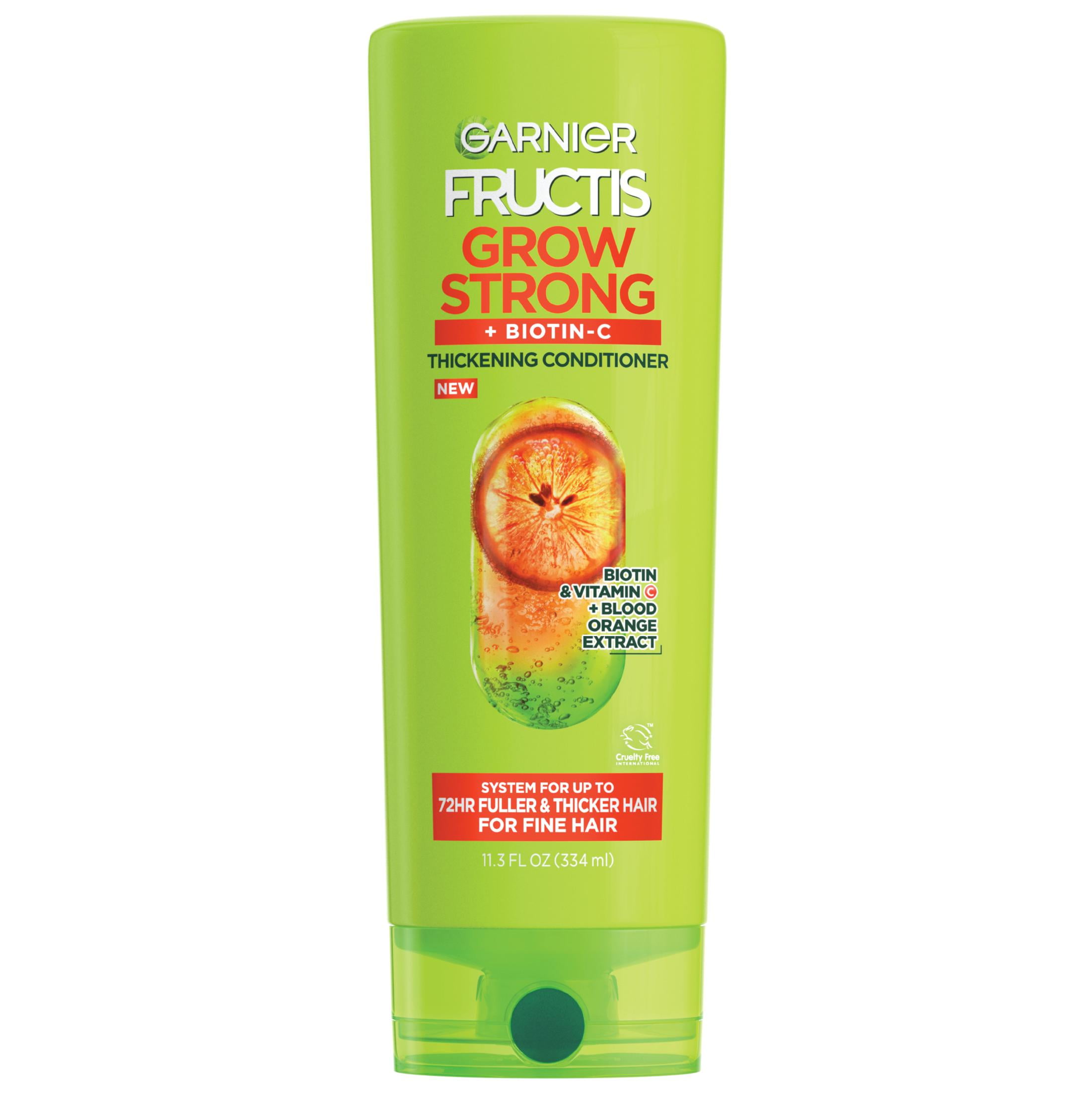 Garnier Fructis Grow Strong Thickening Conditioner, Leave-in Treatment ...