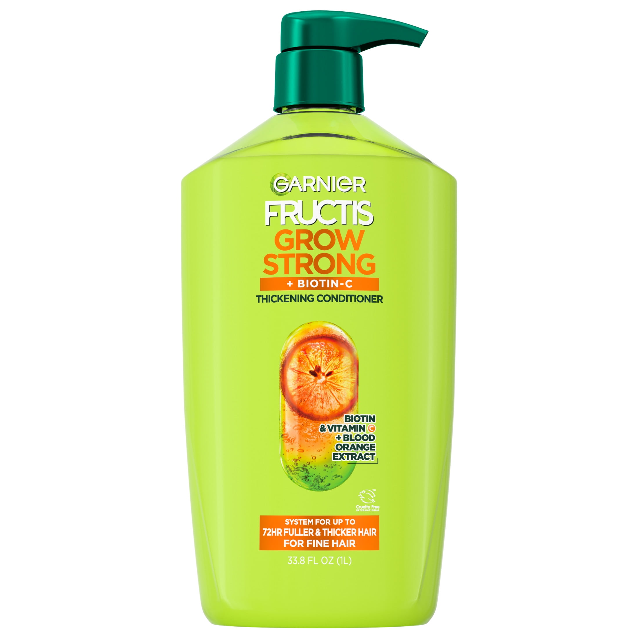 Garnier Fructis Grow Strong Thickening Conditioner with Biotin, Leave ...