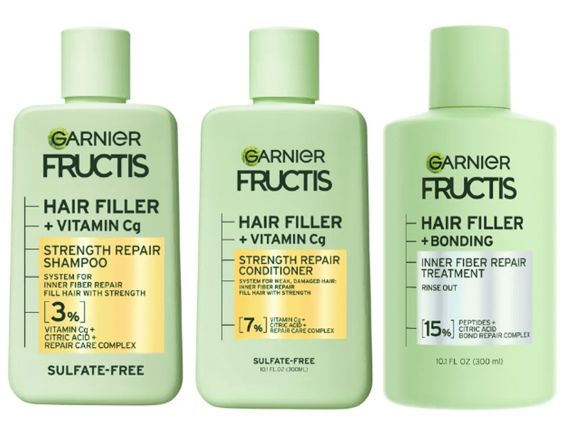 Garnier Fructis Hair Filler Vitamin Strength Repair Shampoo ...