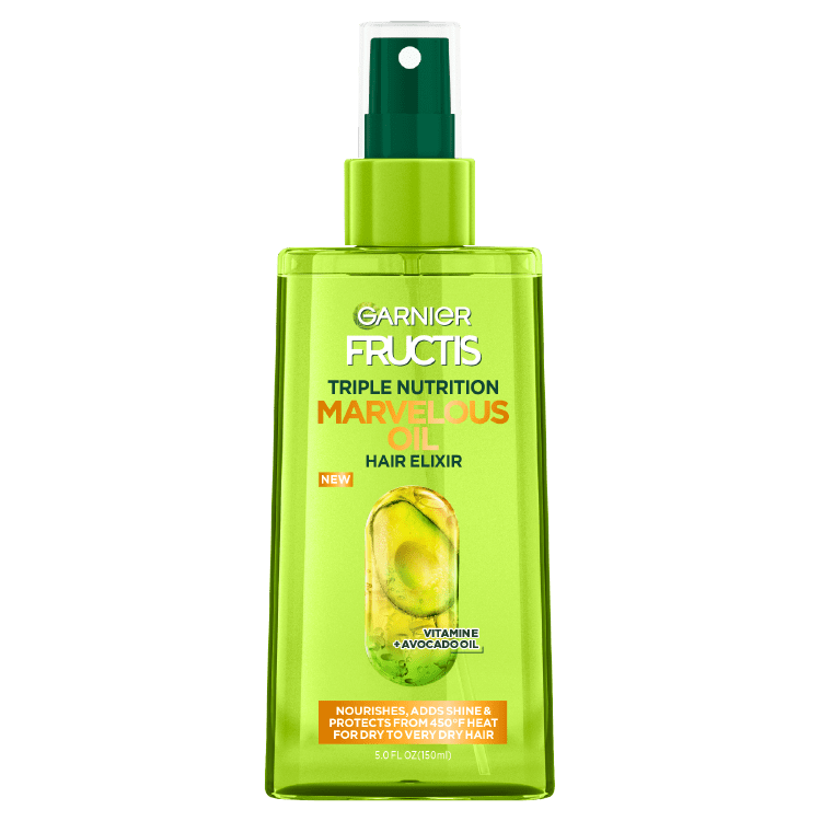 Garnier Fructis Marvelous Oil Frizz Defy 5-Action Hair Elixir For ...