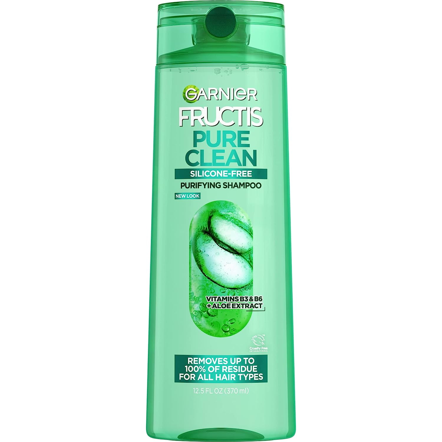 Garnier Fructis Pure Clean Purifying Shampoo, Silicone-Free, 12.5 Fl Oz ...