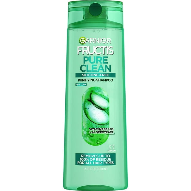 Garnier Fructis Pure Clean Purifying Shampoo, Silicone-Free, 12.5 Fl Oz ...