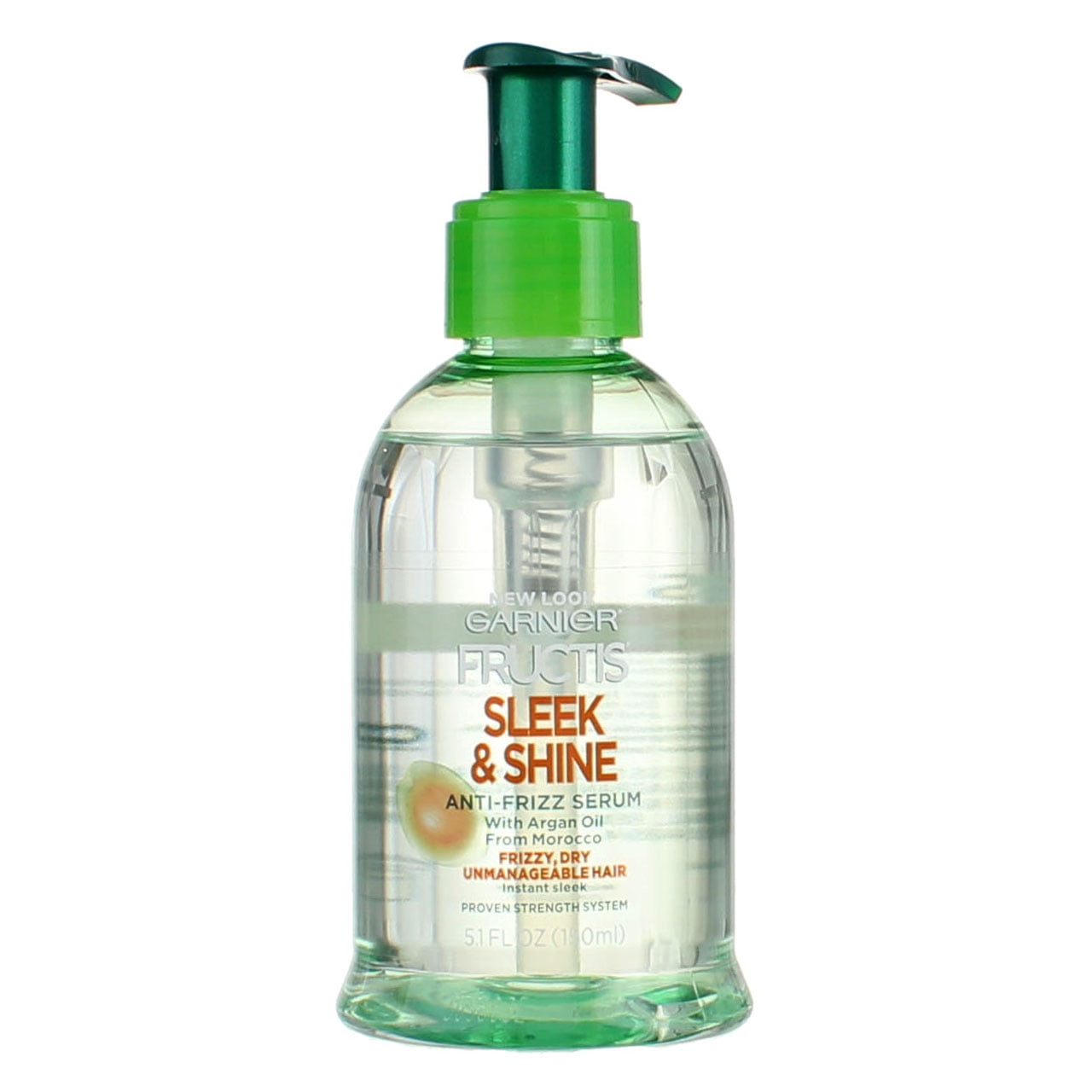 Garnier, Fructis Sleek & Shine Anti-Frizz Serum, 5.1 fl oz, Smoothing ...