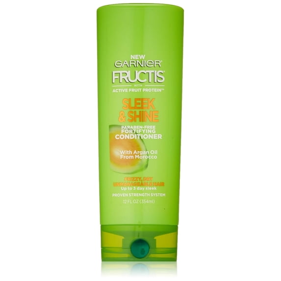 Garnier Fructis Sleek & Shine Conditioner, Frizzy, Dry, Unmanageable ...