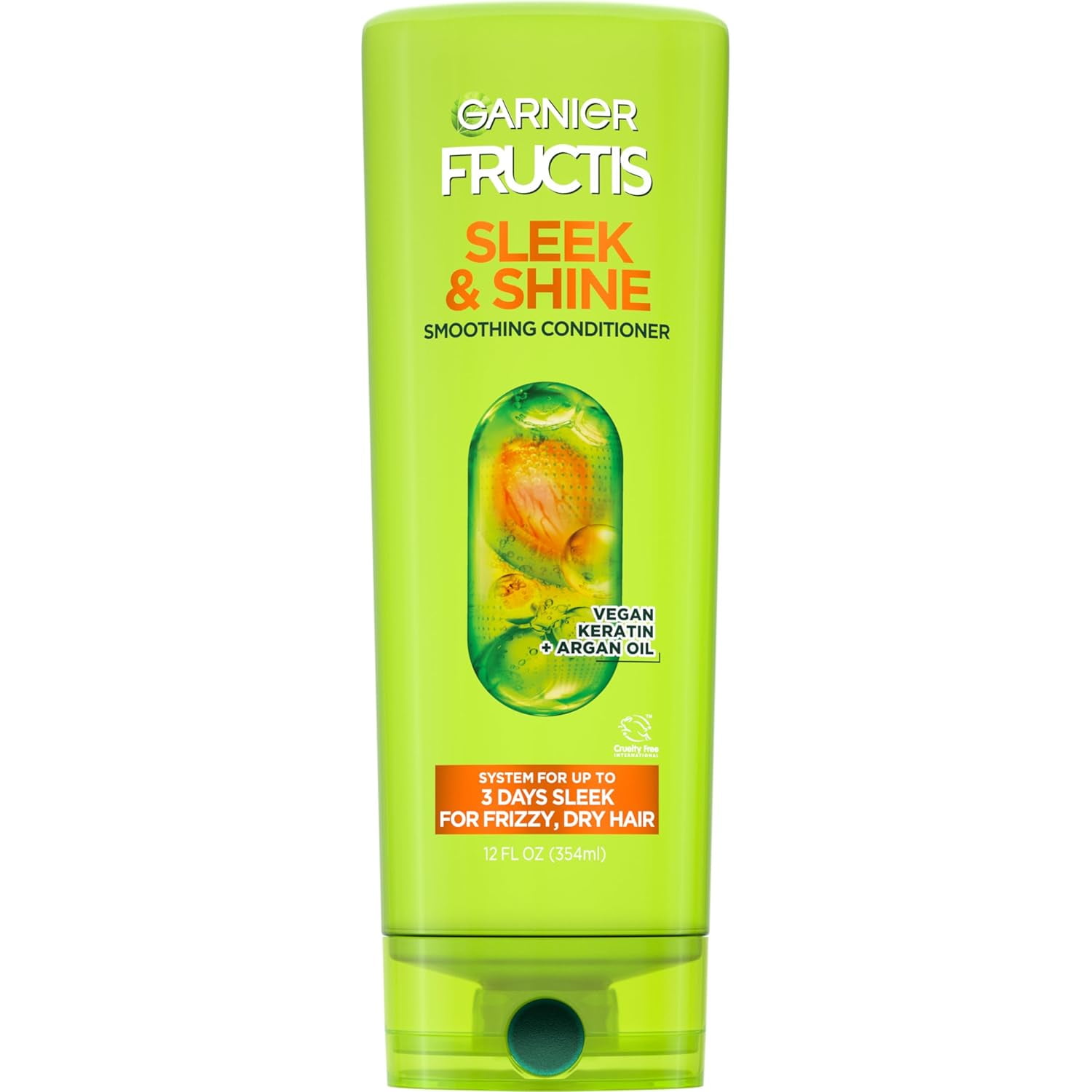 Garnier Fructis Sleek & Shine Conditioner, Frizzy, Dry, Unmanageable ...