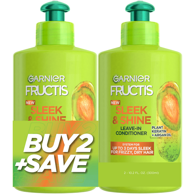 Garnier Fructis Sleek & Shine Intensely Smooth Leave-in Conditioning ...