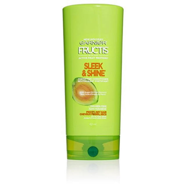 Garnier Fructis Sleek and Shine Conditioner, Frizzy, Dry, Unmanageable ...