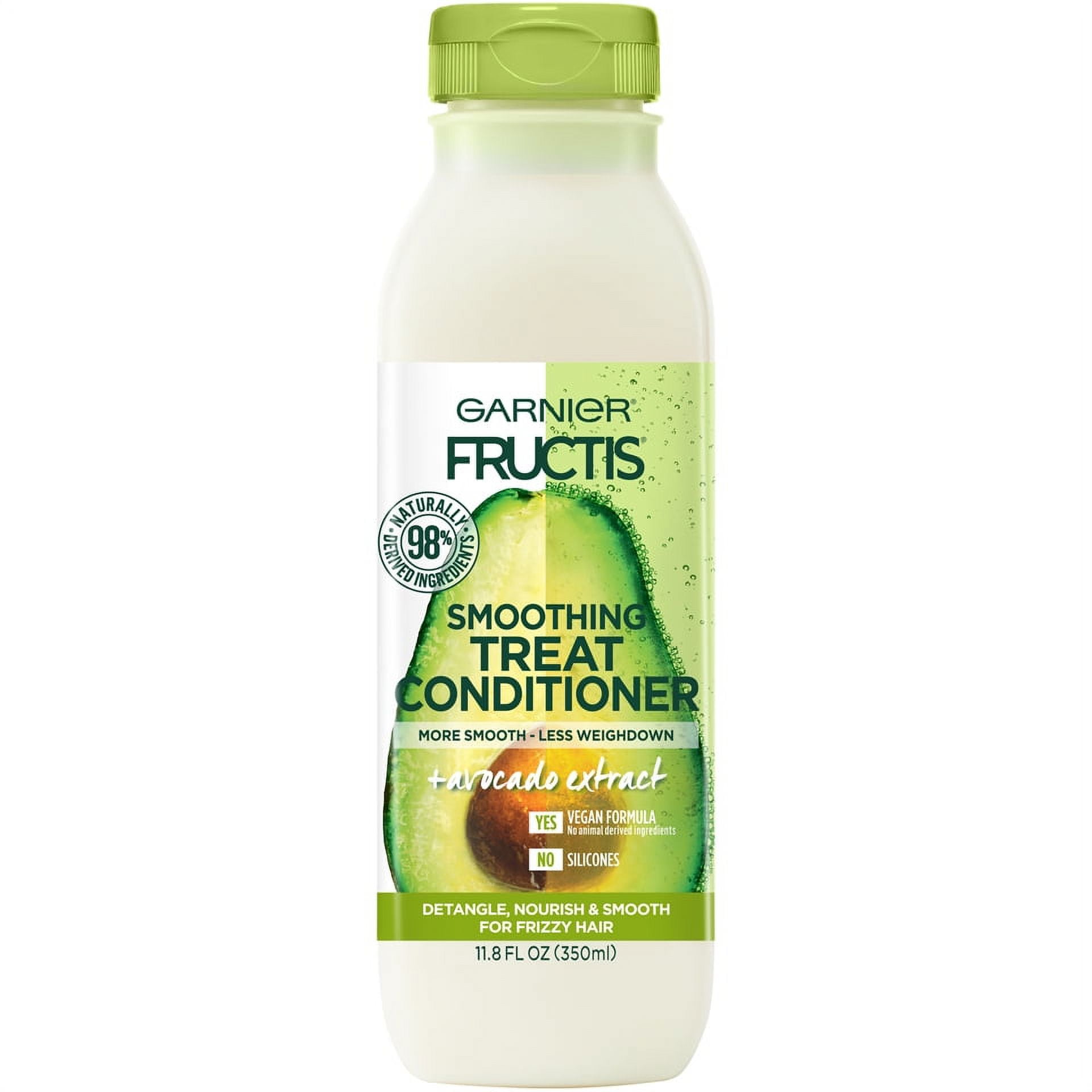 Garnier Fructis Smoothing Treat Conditioner with Avocado Extract, 11.8 ...
