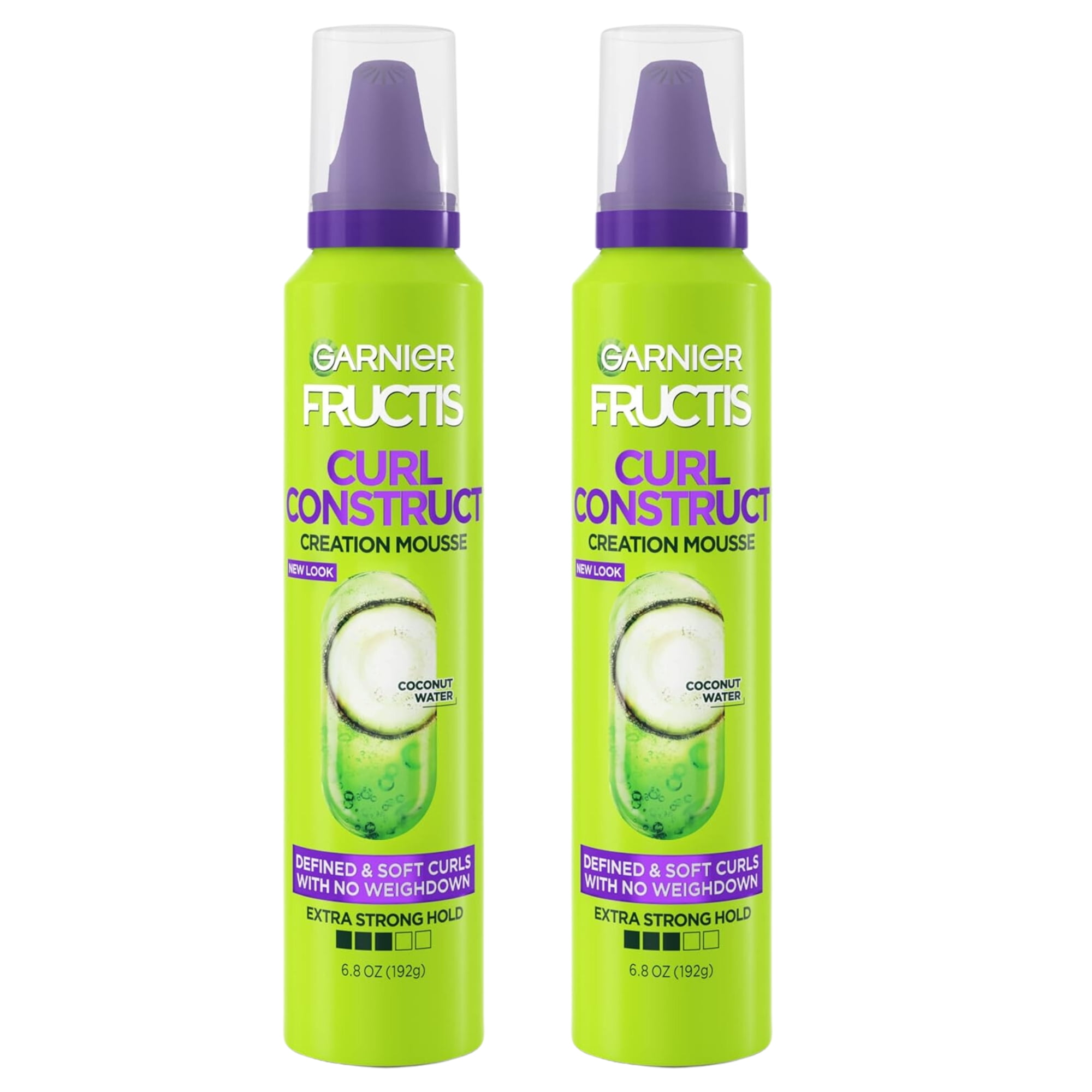 Garnier Fructis Style Curl Construct Creation Mousse, 6.8 Oz Each, Pack ...