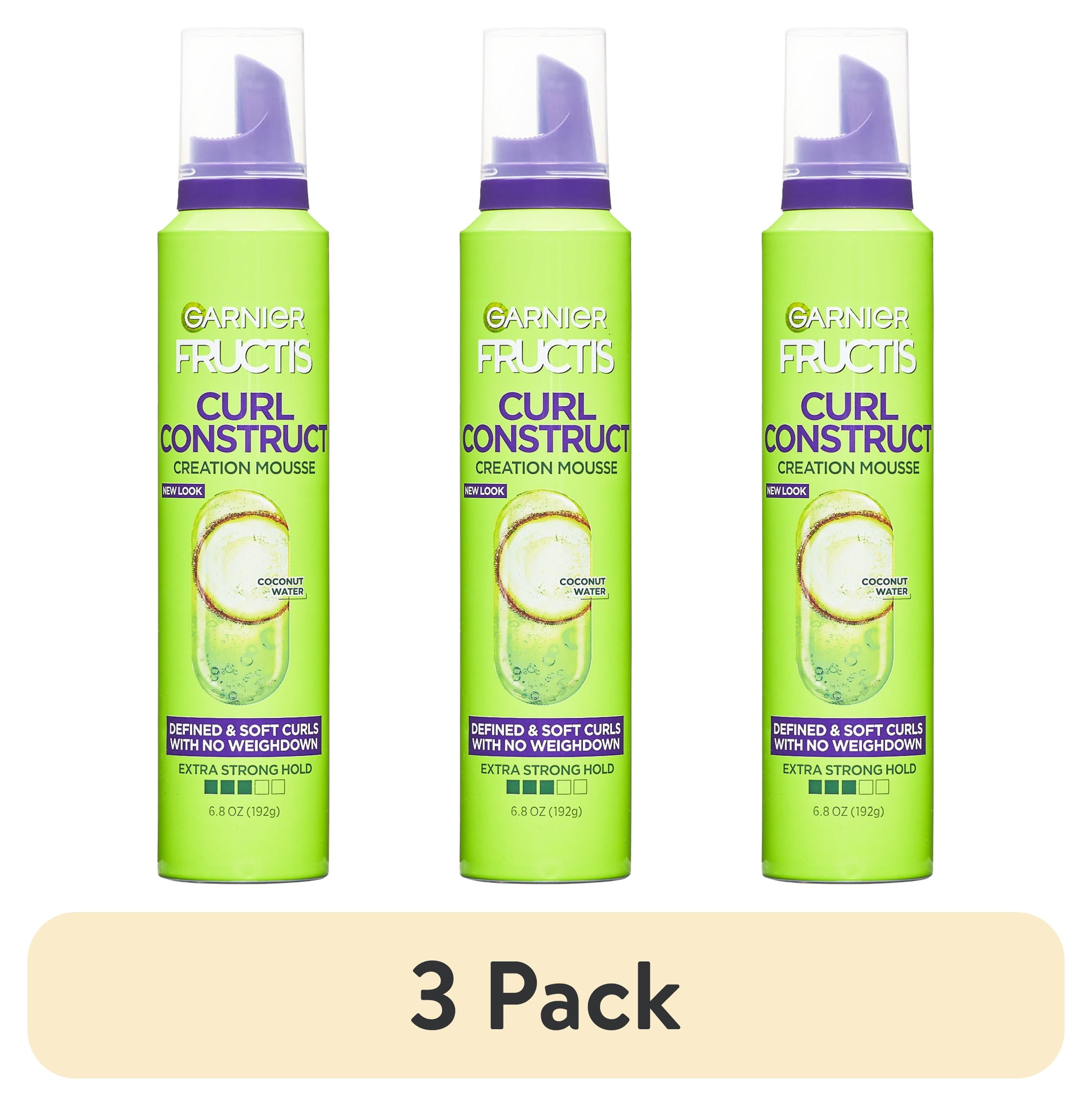 (3 pack) Garnier Fructis Style Curl Construct Creation Mousse, For ...