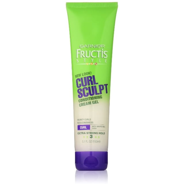 Garnier Fructis Style Curl Sculpting Cream-Gel, Extra Strong 5 oz (Pack ...