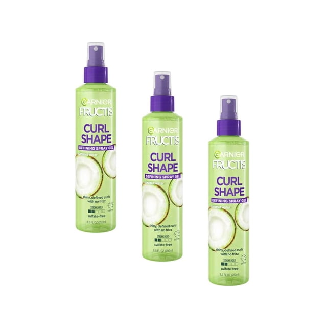Garnier Fructis Style Curl Shape Defining Spray Gel for No Frizz, 8.5 ...