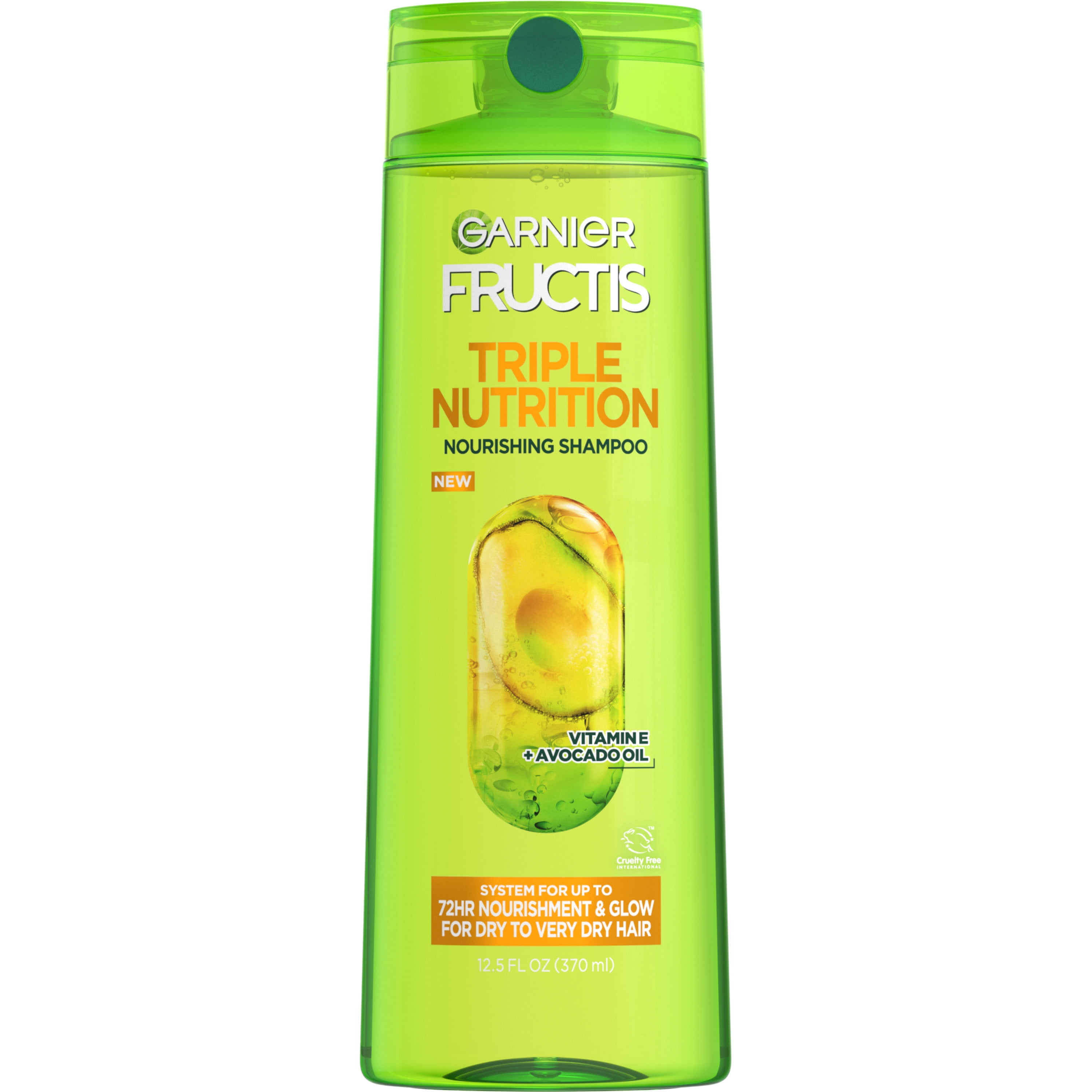 Garnier Fructis Triple Nutrition Cleansing Shampoo, Dry to Very Dry ...