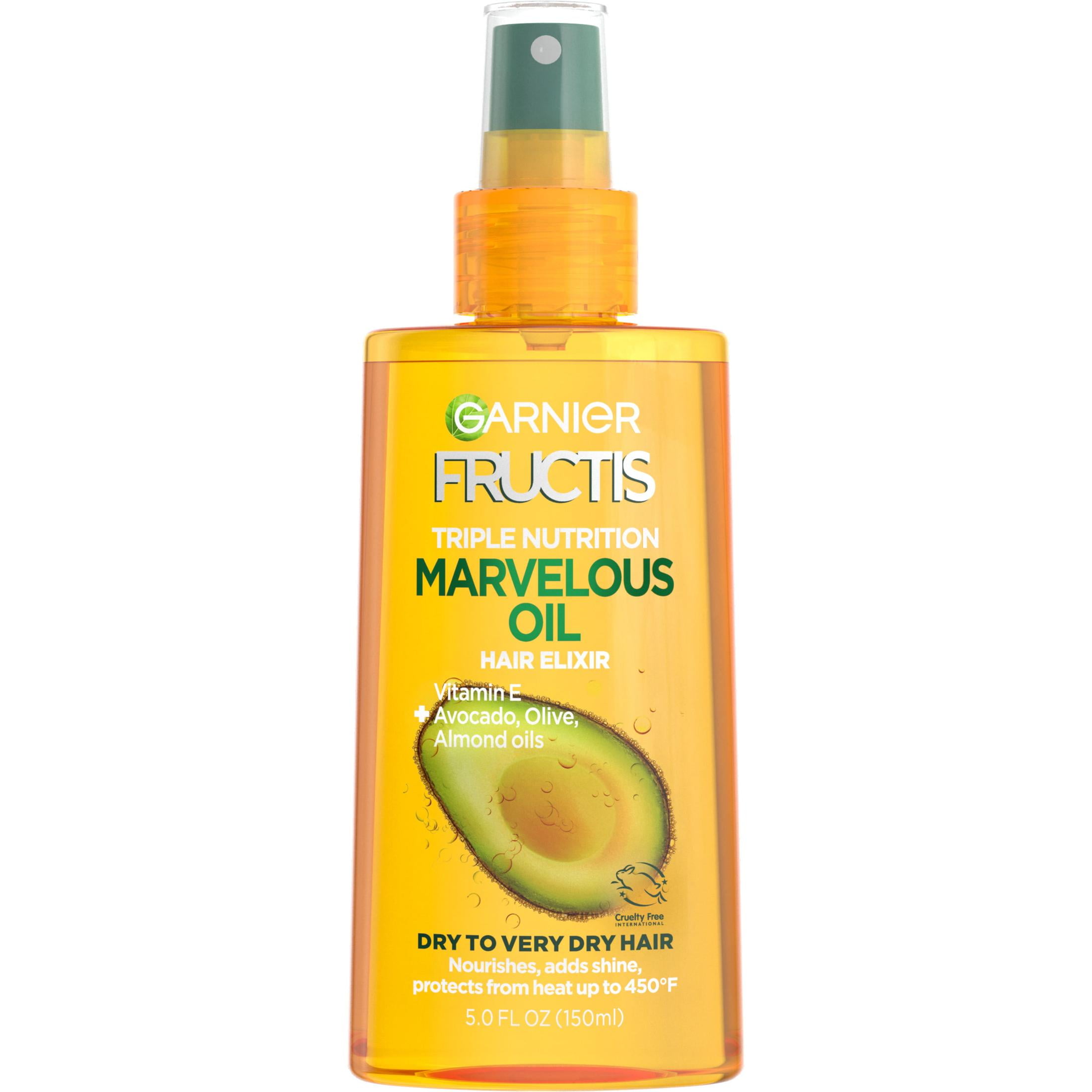 Garnier Fructis Triple Nutrition Multi-Use Hair Elixir with Vitamin E ...