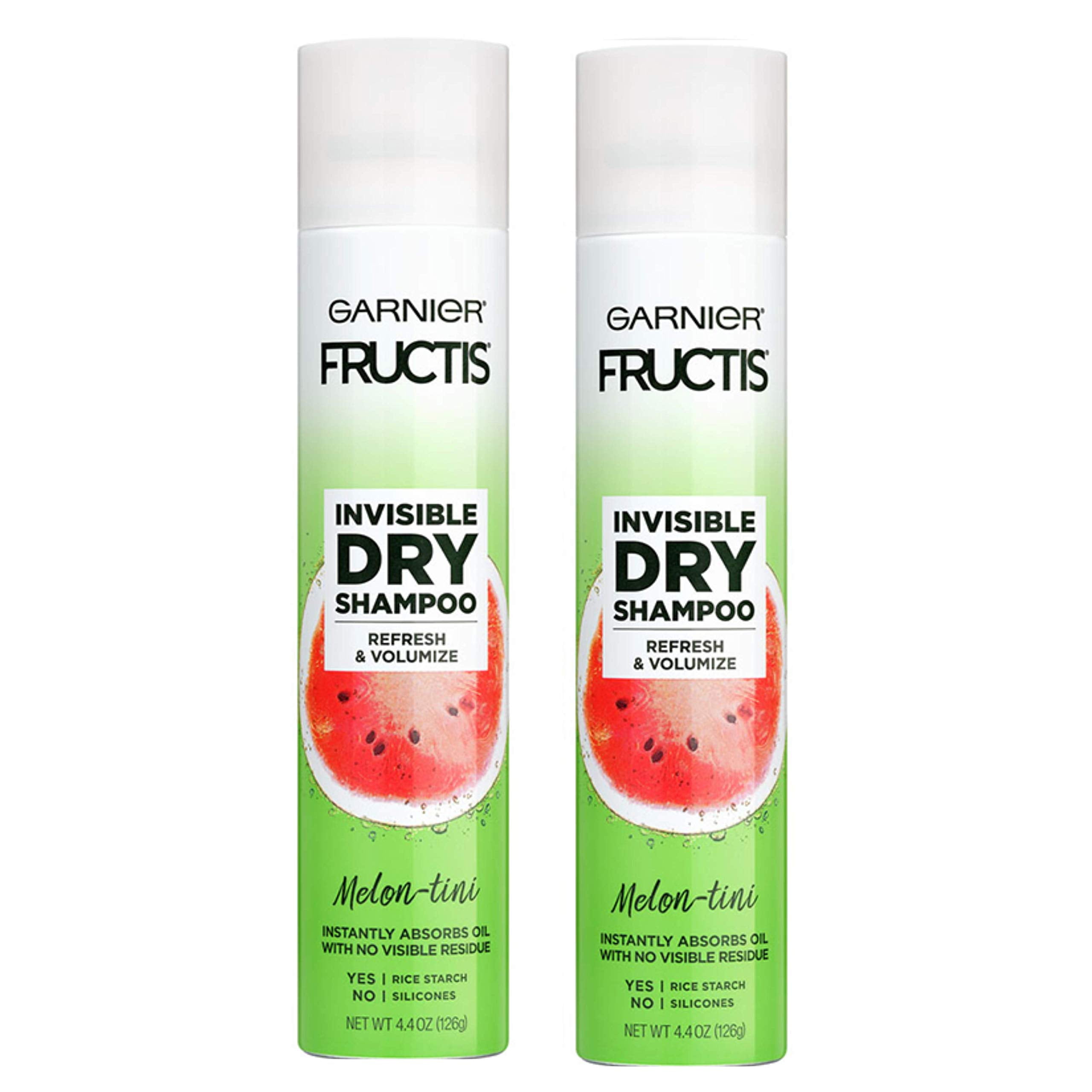 Garnier Fructis Volumizing Invisible Dry Shampoo, Melon-Tini, 4.4 Oz ...