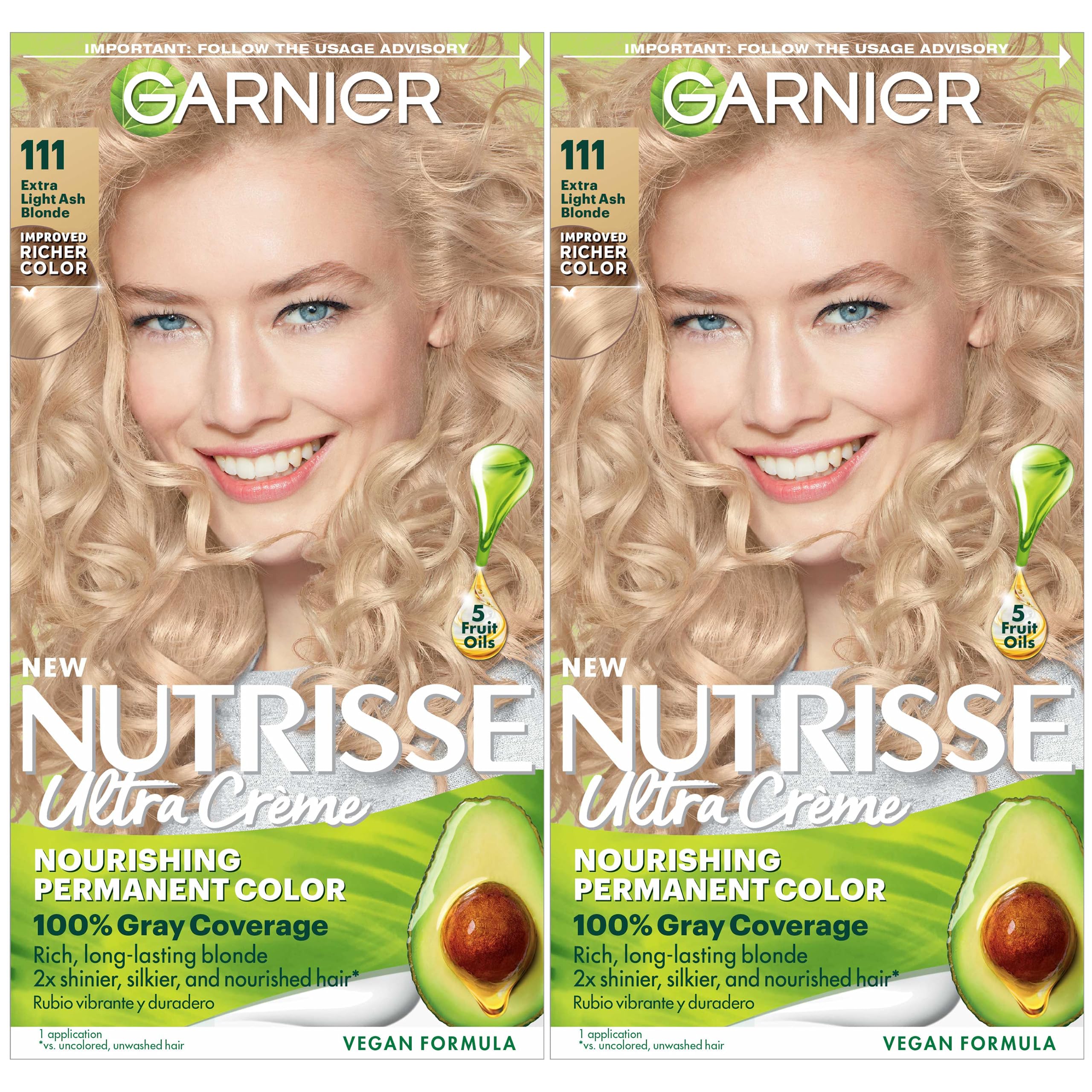 Garnier Hair Color Nutrisse Nourishing Creme 111 Extra Light Ash Garnier Hair Color Nutrisse Nourishing Creme 111 Extra Light Ash