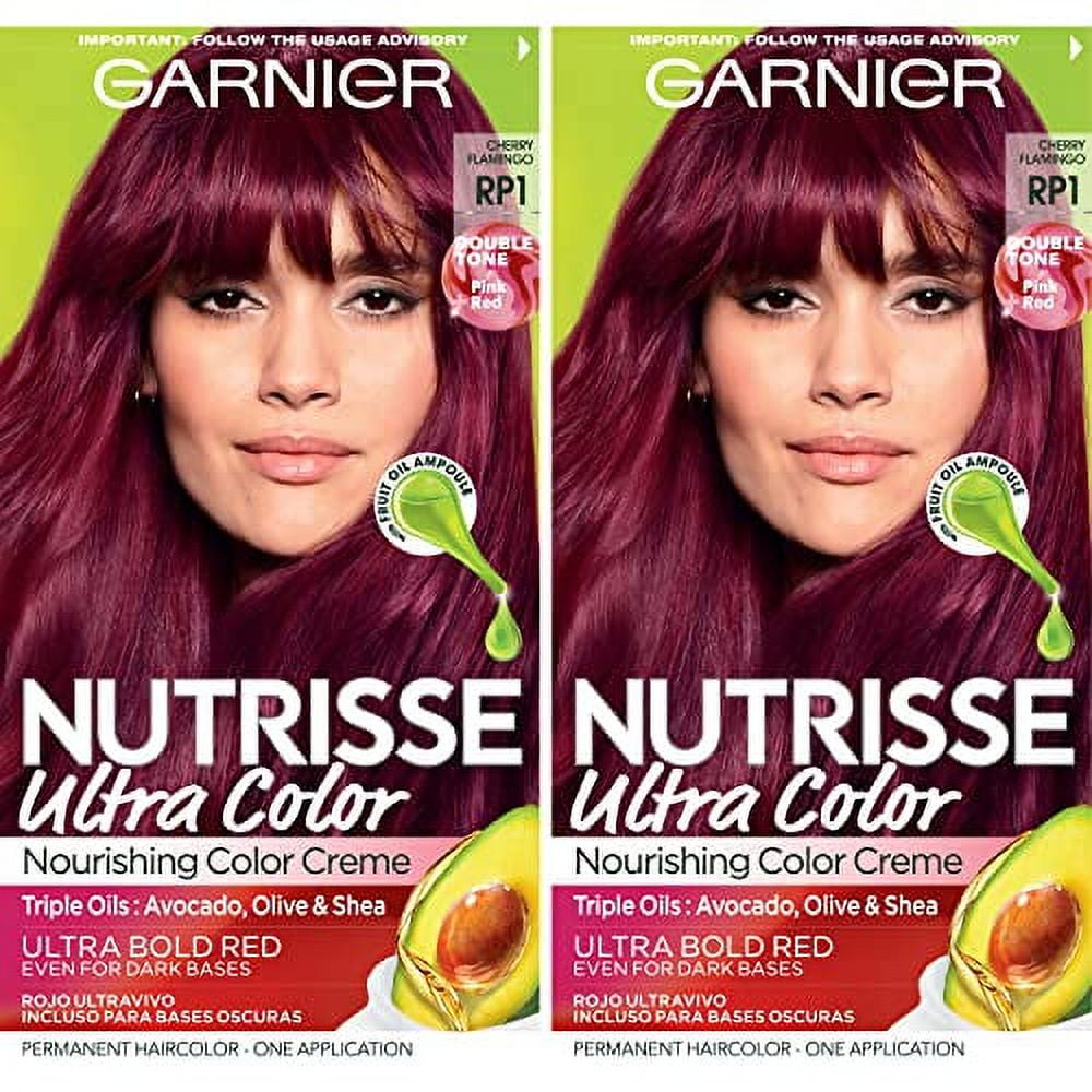 Garnier Hair Color Nutrisse Ultra Color Nourishing Creme, RP1 Pink Red ...