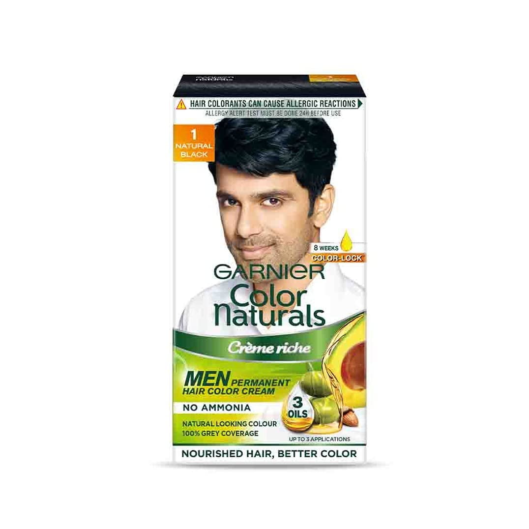 Garnier, Hair Colouring Creme, Color Naturals Men, Shade: 1 Natural ...