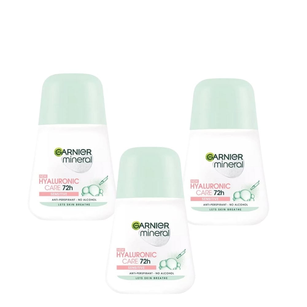 Garnier Mineral Hyaluronic Sensitive Roll-on Antiperspirant Deodorant ...