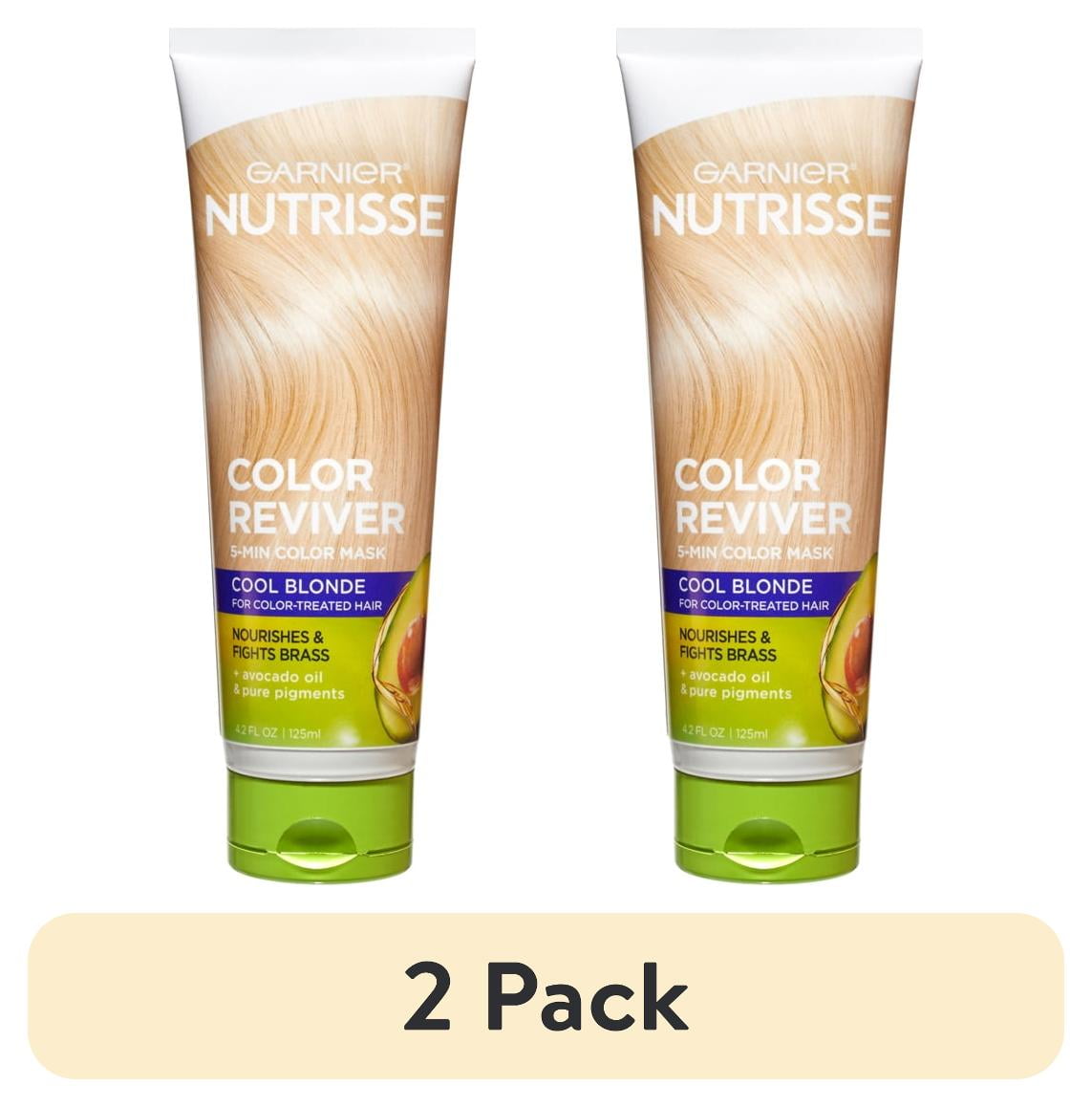 (2 pack) Garnier Nutrisse Color Reviver 5 Min Color Mask, Cool Blonde ...