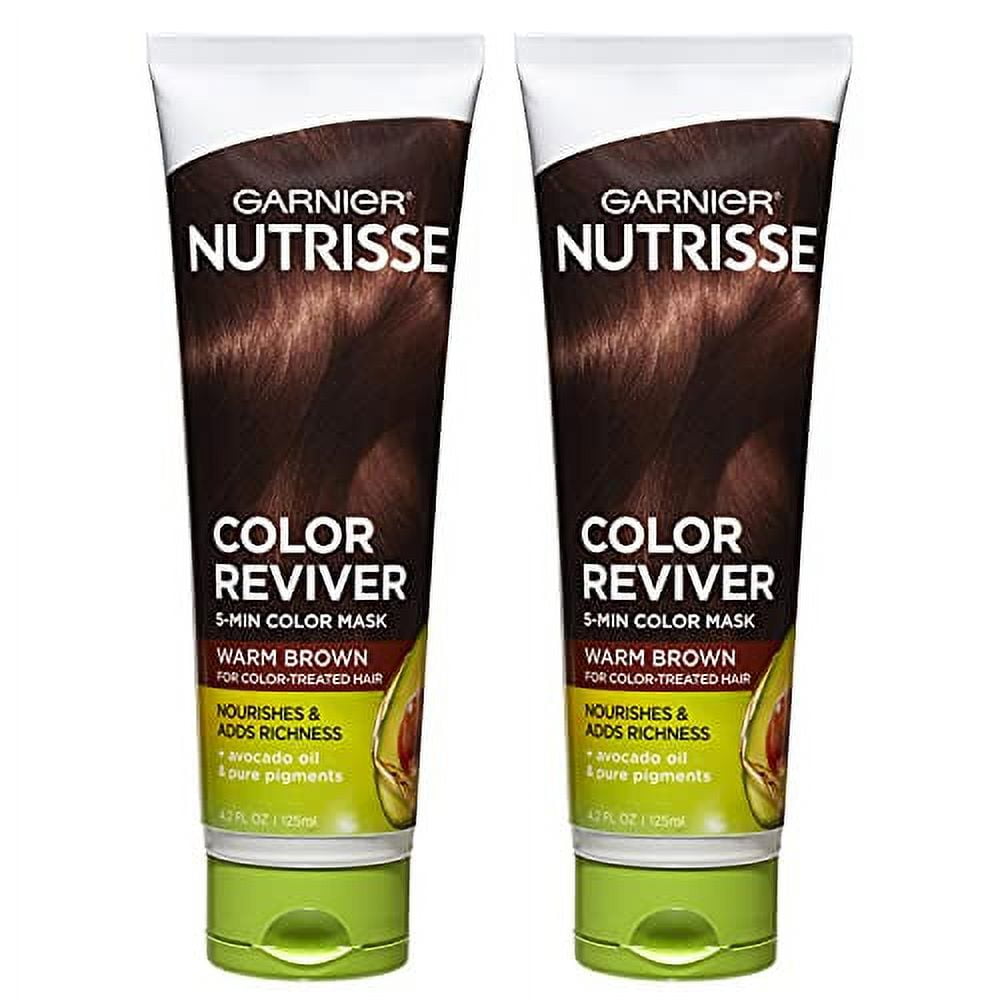 Garnier Nutrisse Color Reviver 5 Minute Nourishing Hair Mask, Warm ...