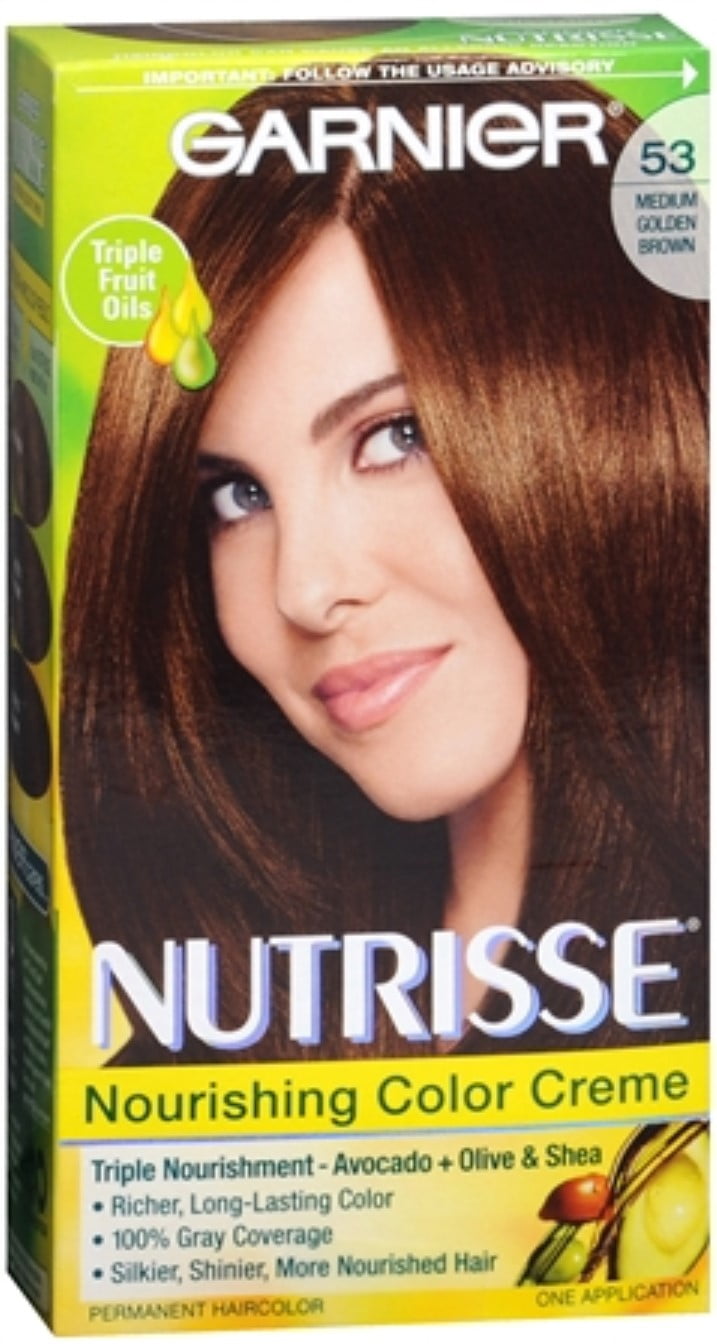 Garnier Nutrisse Haircolor - 53 Chestnut (Medium Golden Brown), 1 Each ...