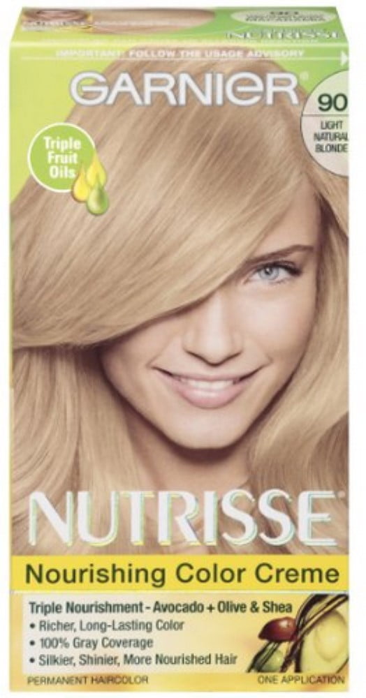Garnier Nutrisse Nourishing Color CrÃ¨me, Light Natural Blonde [90] 1 ...