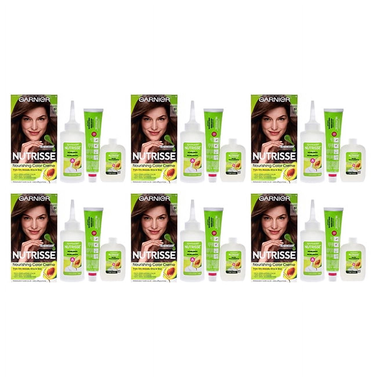 Garnier Nutrisse Hair Dye Box - Nourishing Color Creme, Light Ash Brown ...